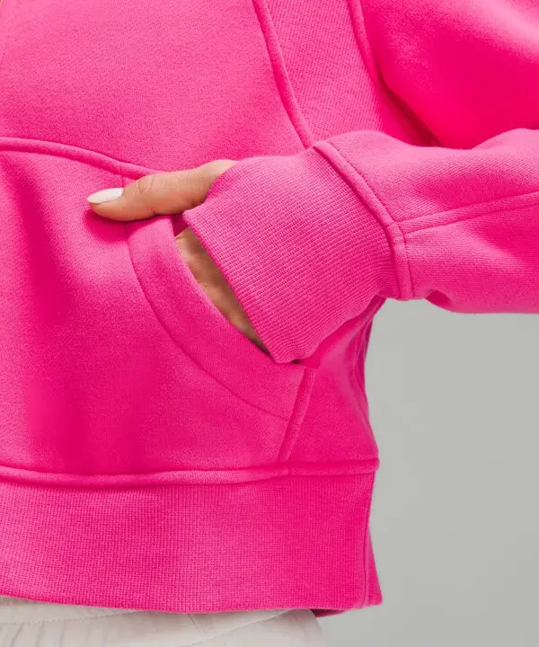 Lululemon Scuba Oversized Full-Zip Hoodie Gold Zip - Sonic Pink